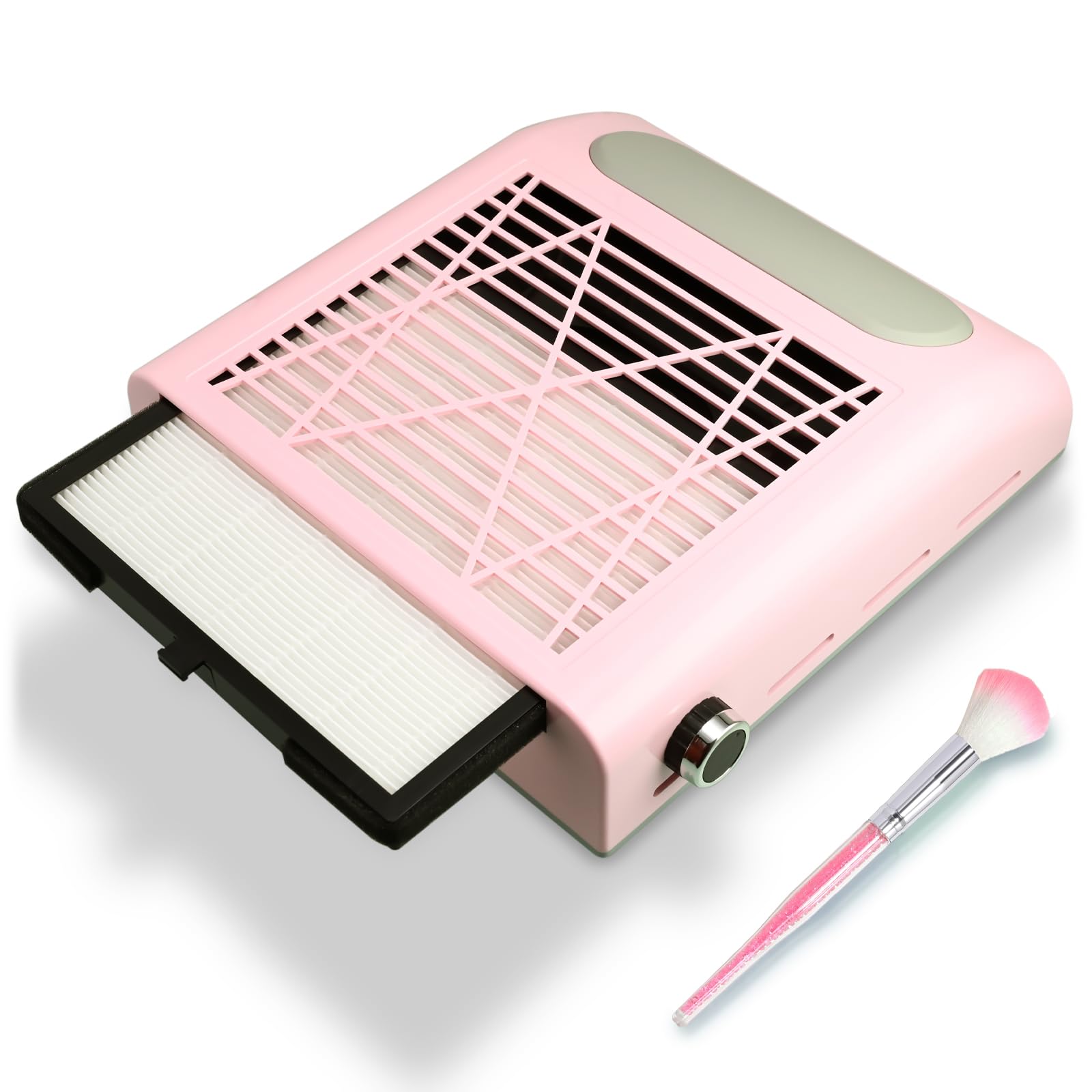 Amazon.com : Nail Dust Collector Nail Tech, 80W Nail Extractor Vacuum ...