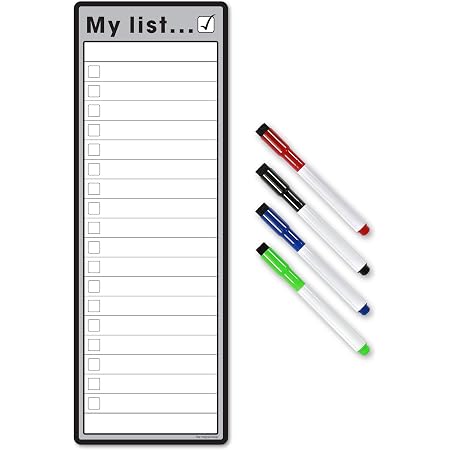 Magnetic Whiteboard for Fridge A5 - 20x15cm - Magnetic To Do List ...