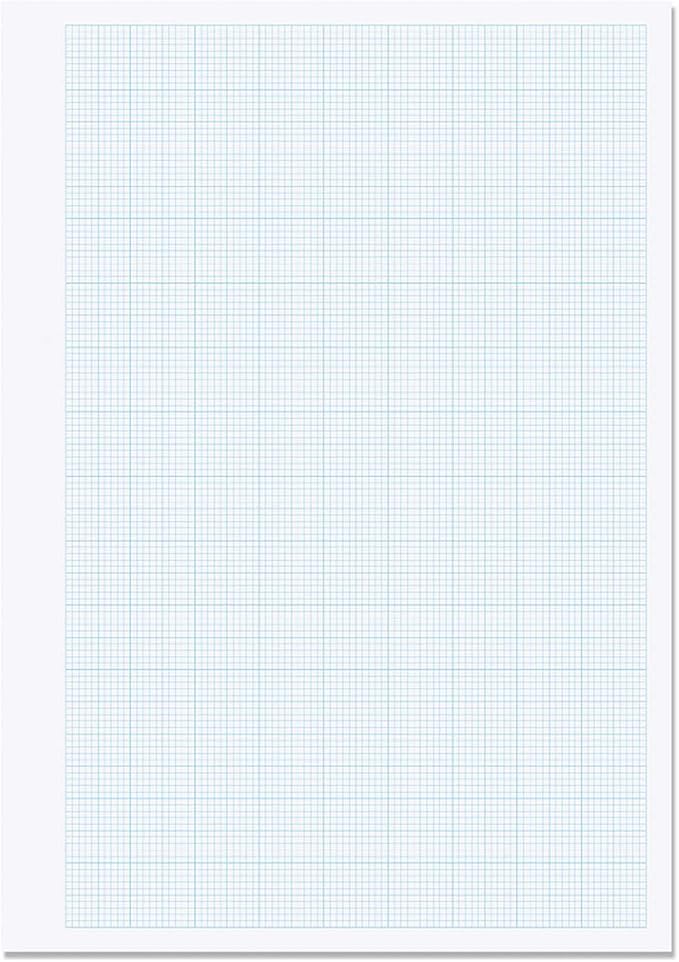 RHINO A4 Loose Leaf Graph Paper, 500 Sheets / 1000 Page, 20mm Graph ...