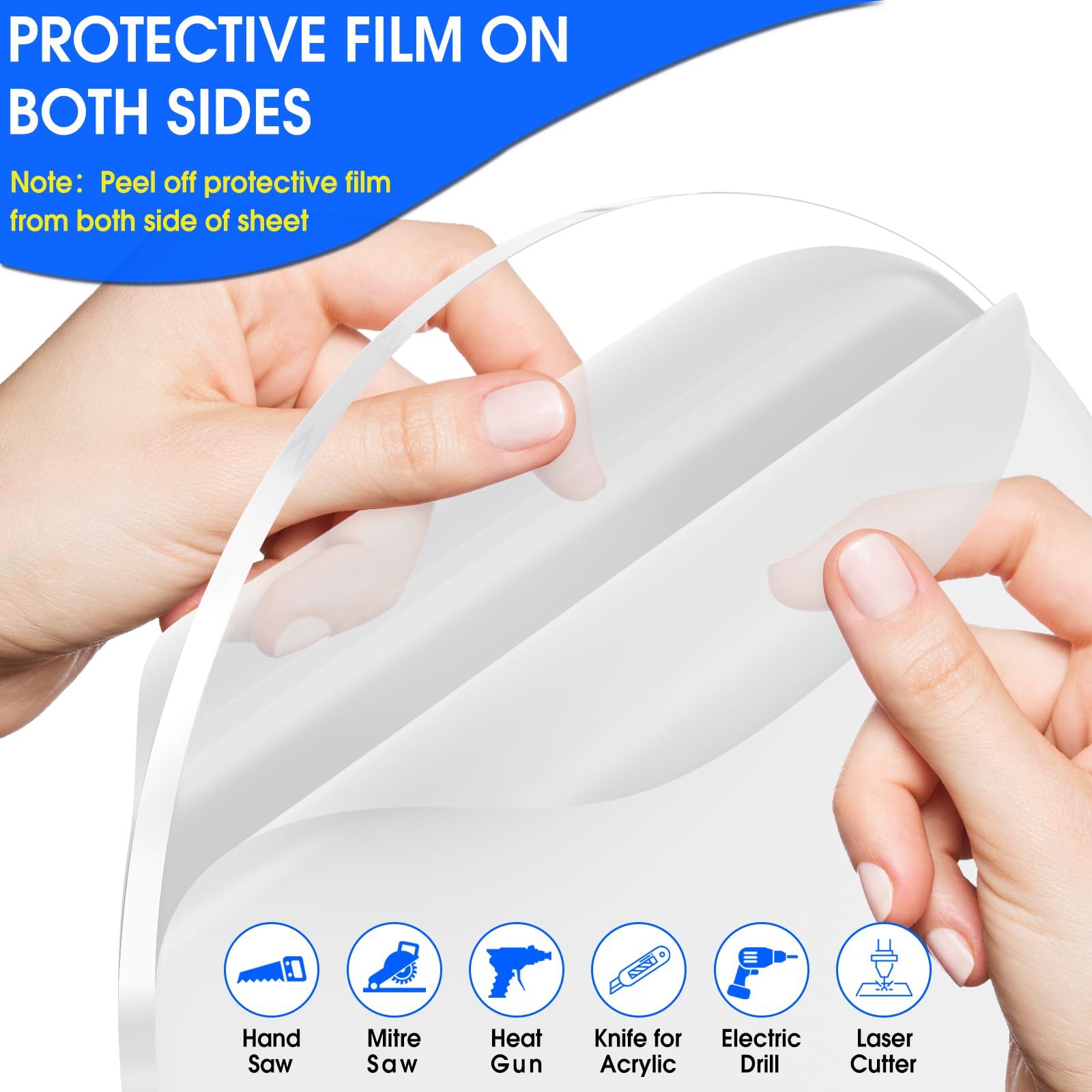 Snapklik.com : MaxGear Plexiglass Sheets 10 Inch Round Acrylic Sheets 1 ...