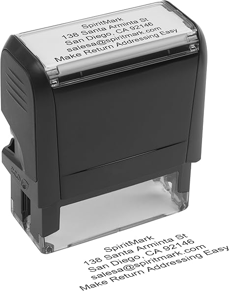 Amazon.com: Custom Self-Inking Stamp – Personalized Rubber Stamp for ...