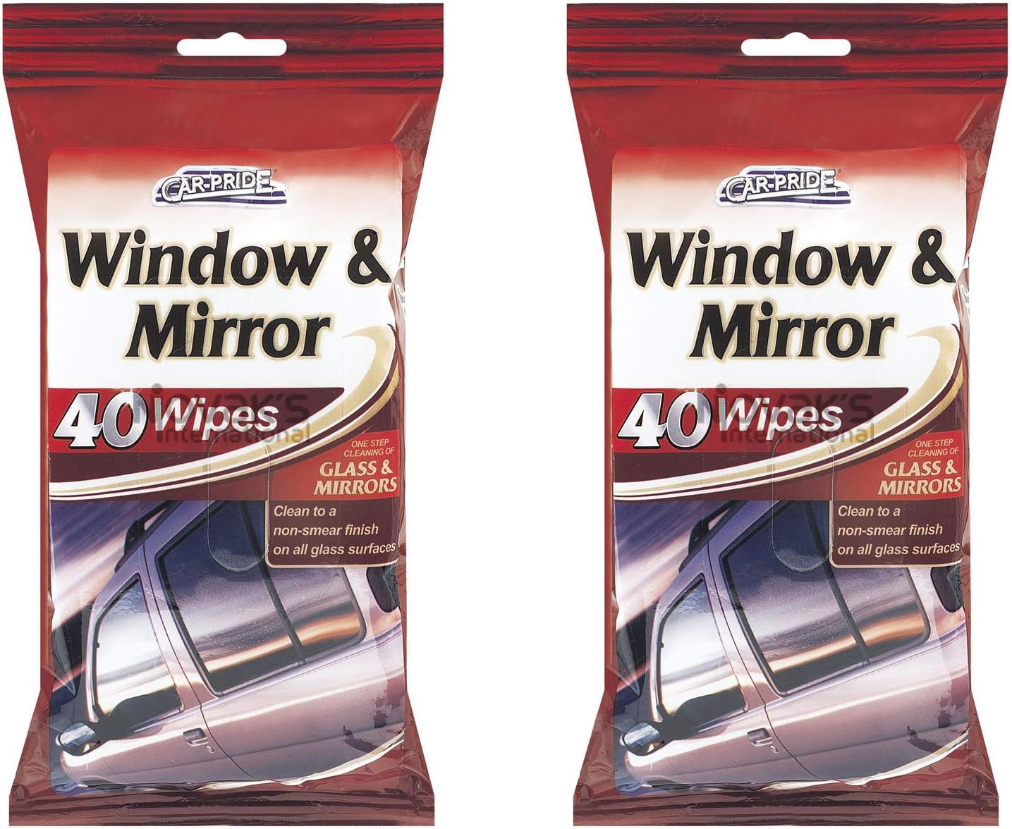 80 Car Window & Mirror Wipes 2 packs of 40 : Amazon.co.uk: Automotive