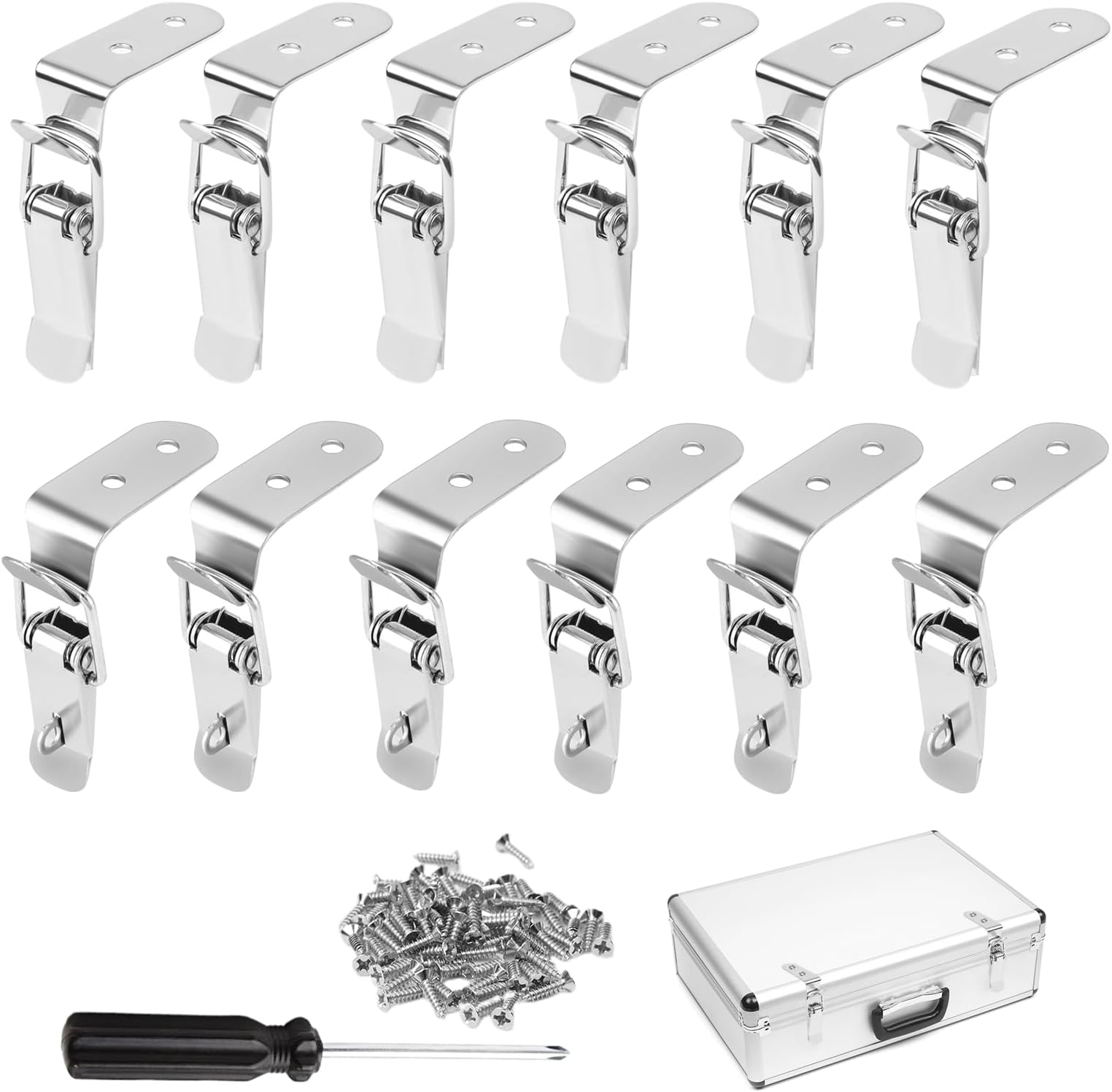 QWORK® 8 Stück Robuster Spannverschluss 72 x 24 mm, Eckbefestigung ...