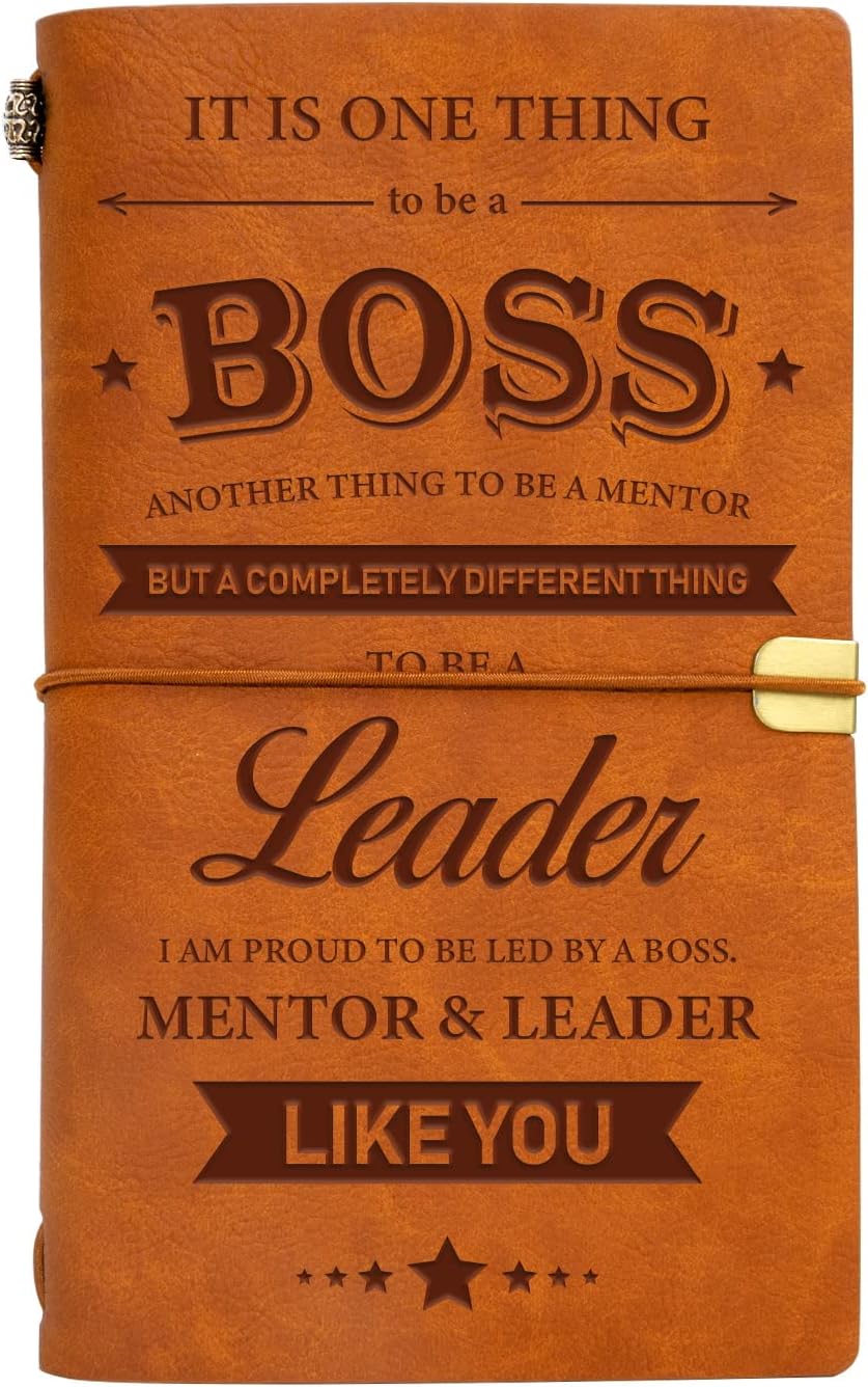 Amazon.com : Leather Journal Notebook Lined Paper Writing Notebook ...