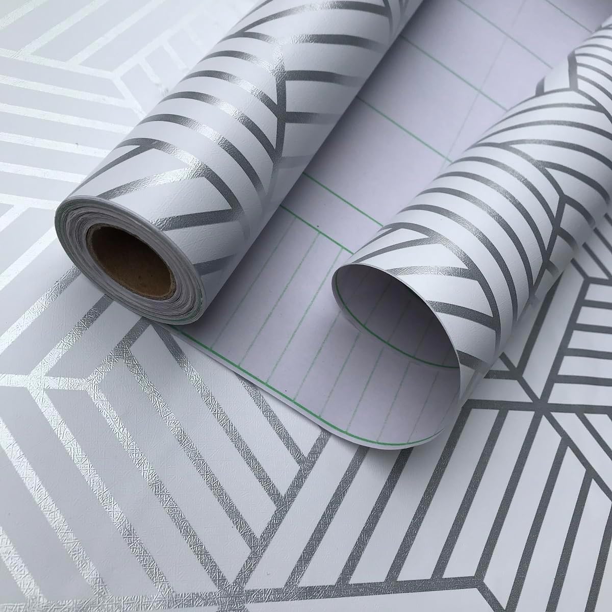 Geometric Hexagon Wallpaper Contact Paper 17.71 Inch x118 Inch ...