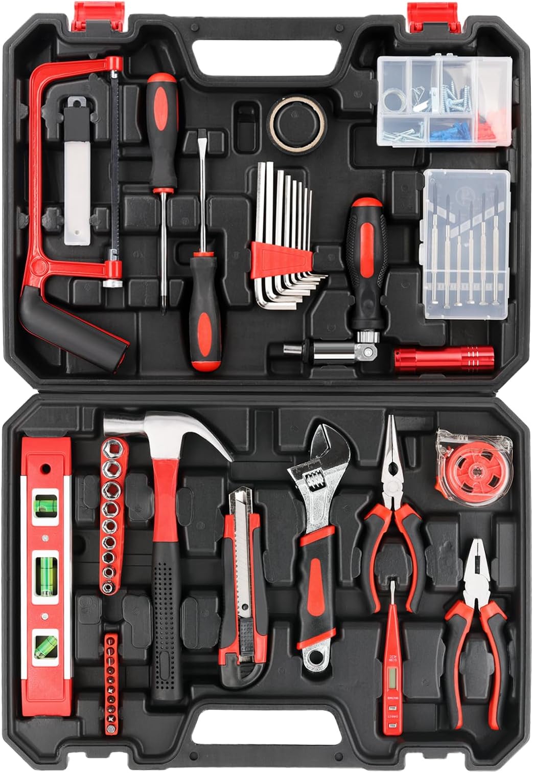 Amazon.com : DOWELL Small Homeowner Tool Set 9 Pieces General Household ...