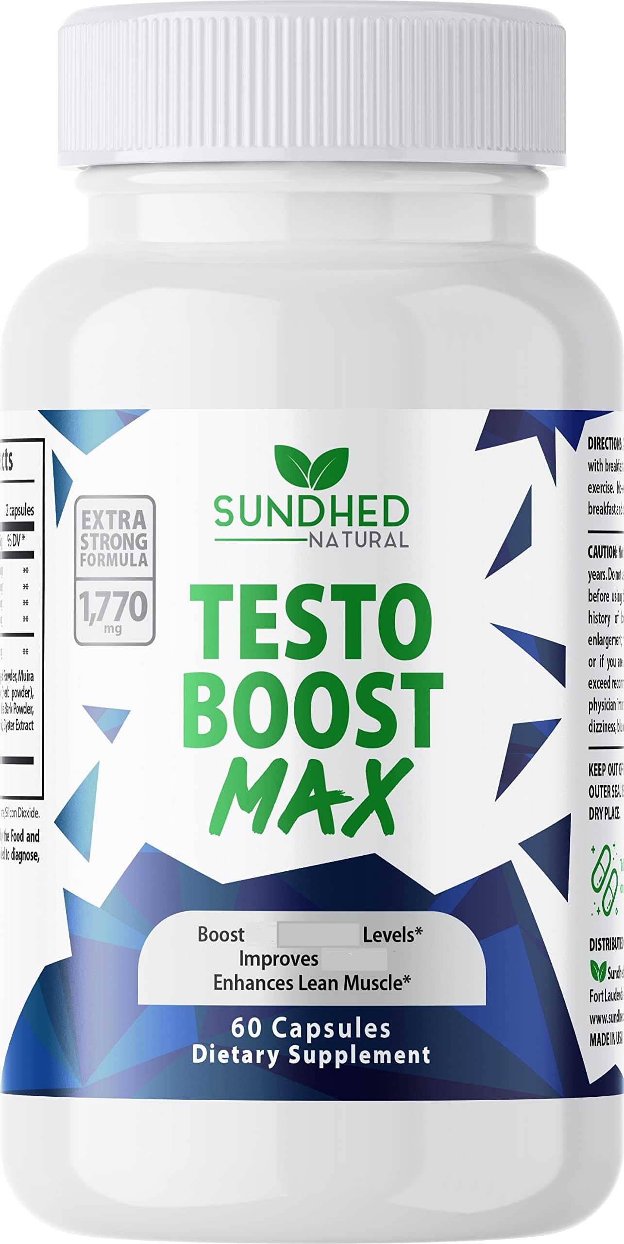 Amazon.com: Sundhed Natural Testo Boost Max - Natural Stamina Booster ...