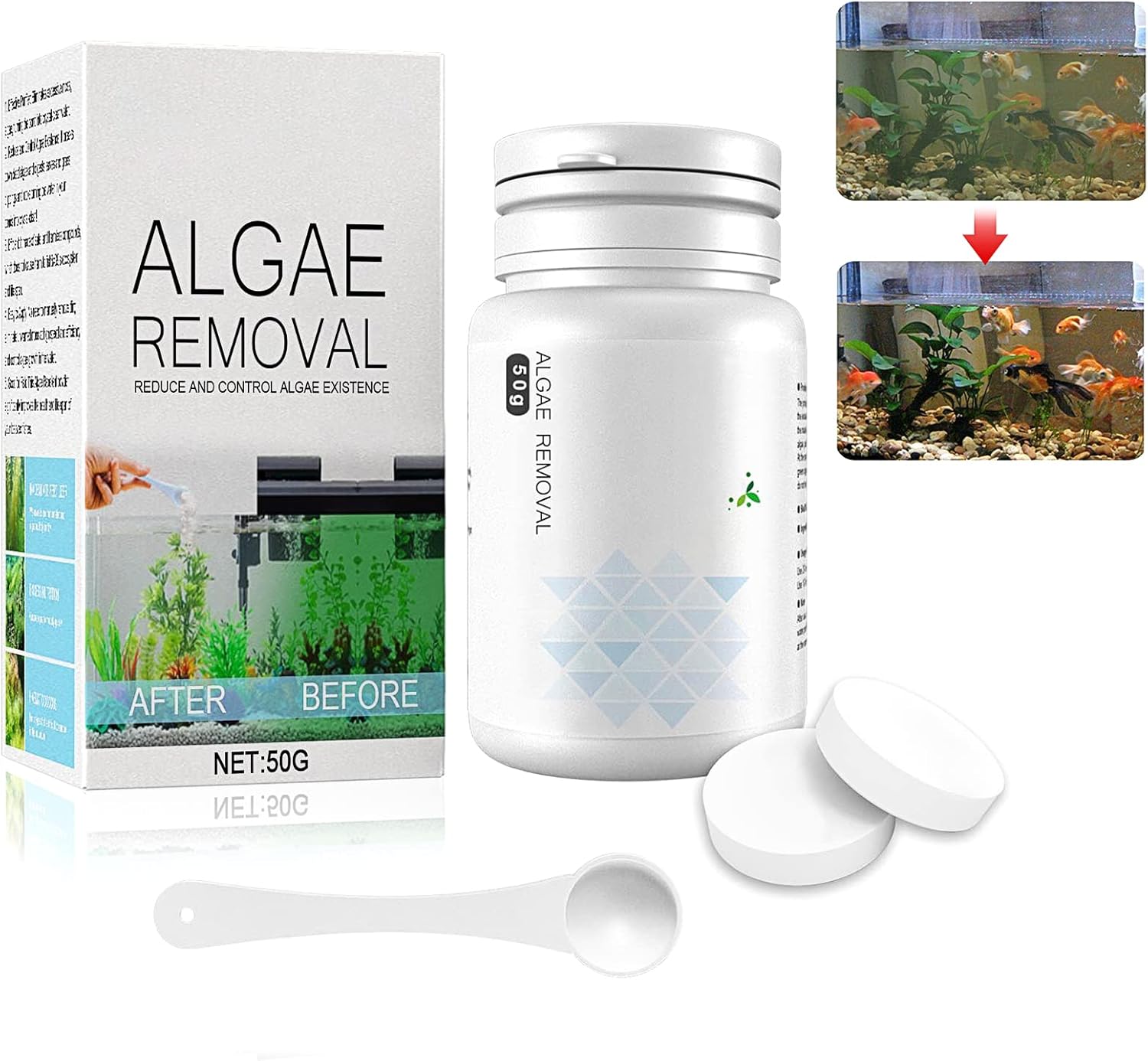 Ganbaro Fish Tank Cleaner, Algae Remover Aquarium, Aquatic Aquarium ...