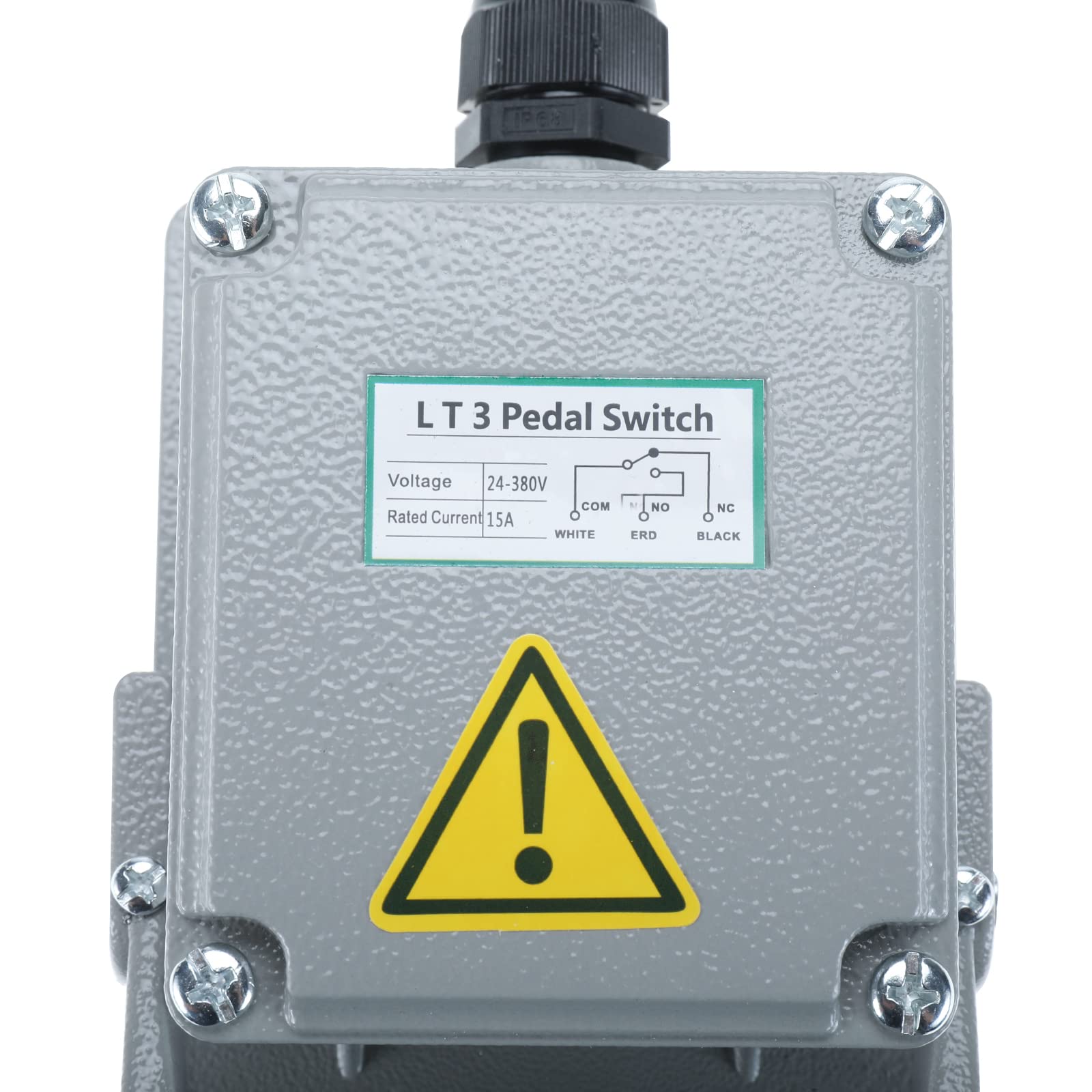 Snapklik.com : 2 Pack AC 380V 15A Closed SPDT Foot Switch 3 Terminals ...