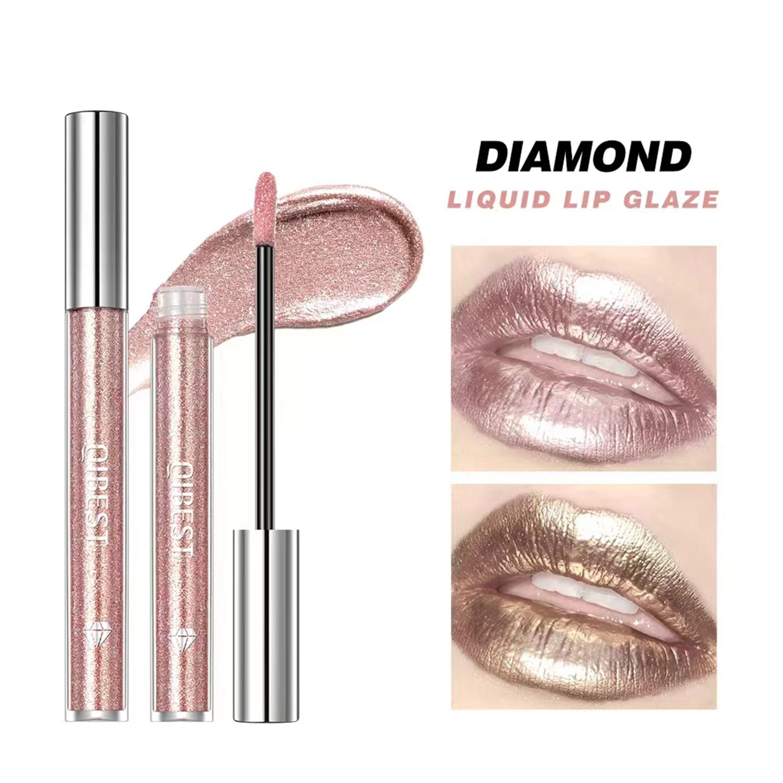 Snapklik.com : Glitter Liquid Lipsticks, Diamond Shimmer Metallic ...