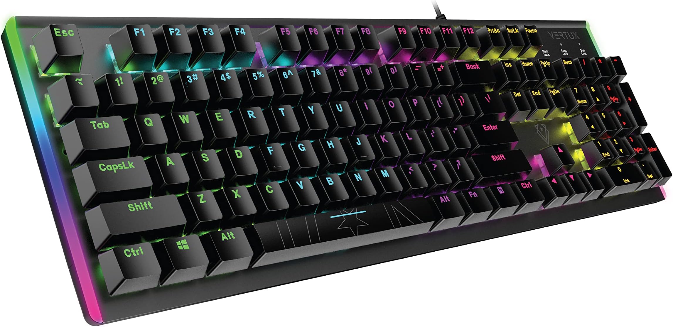Amazon.in: Buy Vertux Gaming Keyboard, High-Performance Anti-Ghosting ...