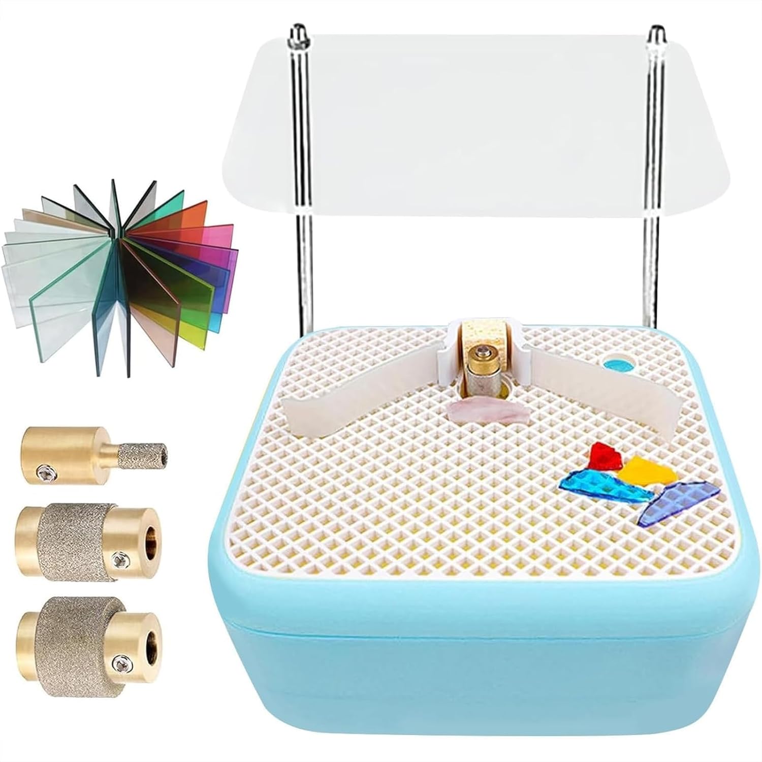 Amazon.co.jp: Mini Automatic Glass Grinder, 60W Water Stained Glass ...