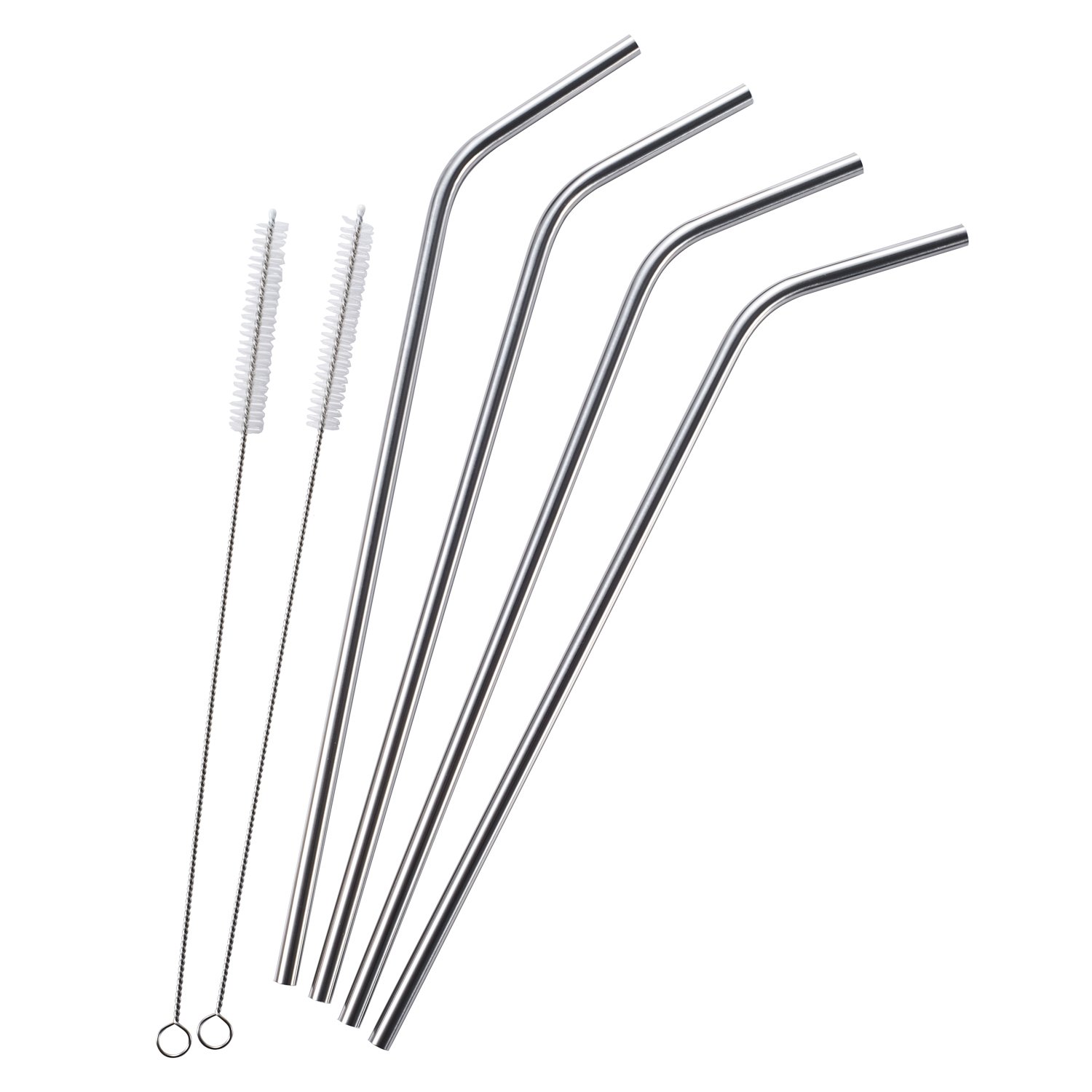 Amazon.com: 4 Extra Long Stainless Steel Straws for 30 OZ Tumbler + 2 ...