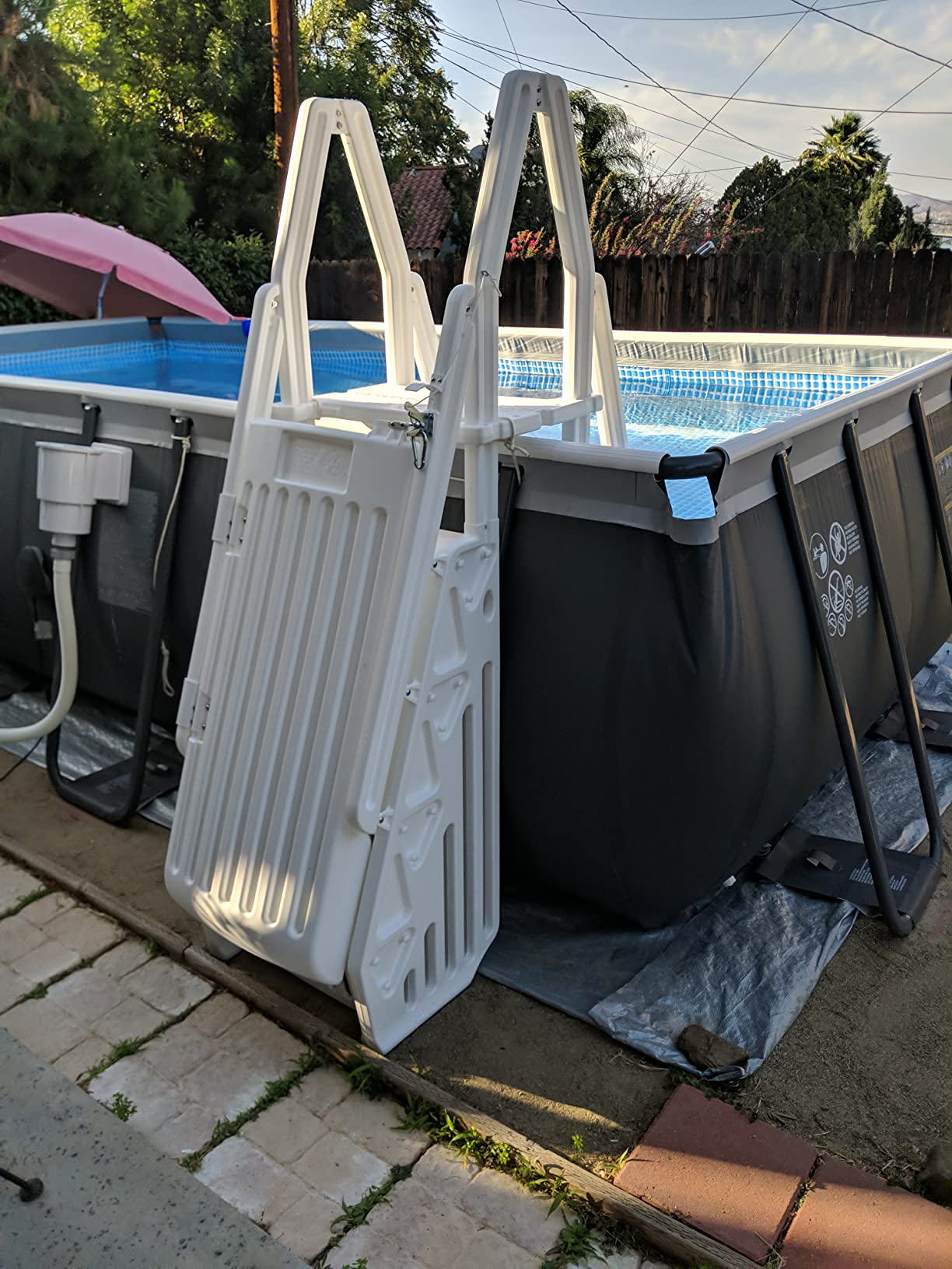 $46/mo - Finance Vinyl Works AF Adjustable 24 Inch Ladder for Above ...