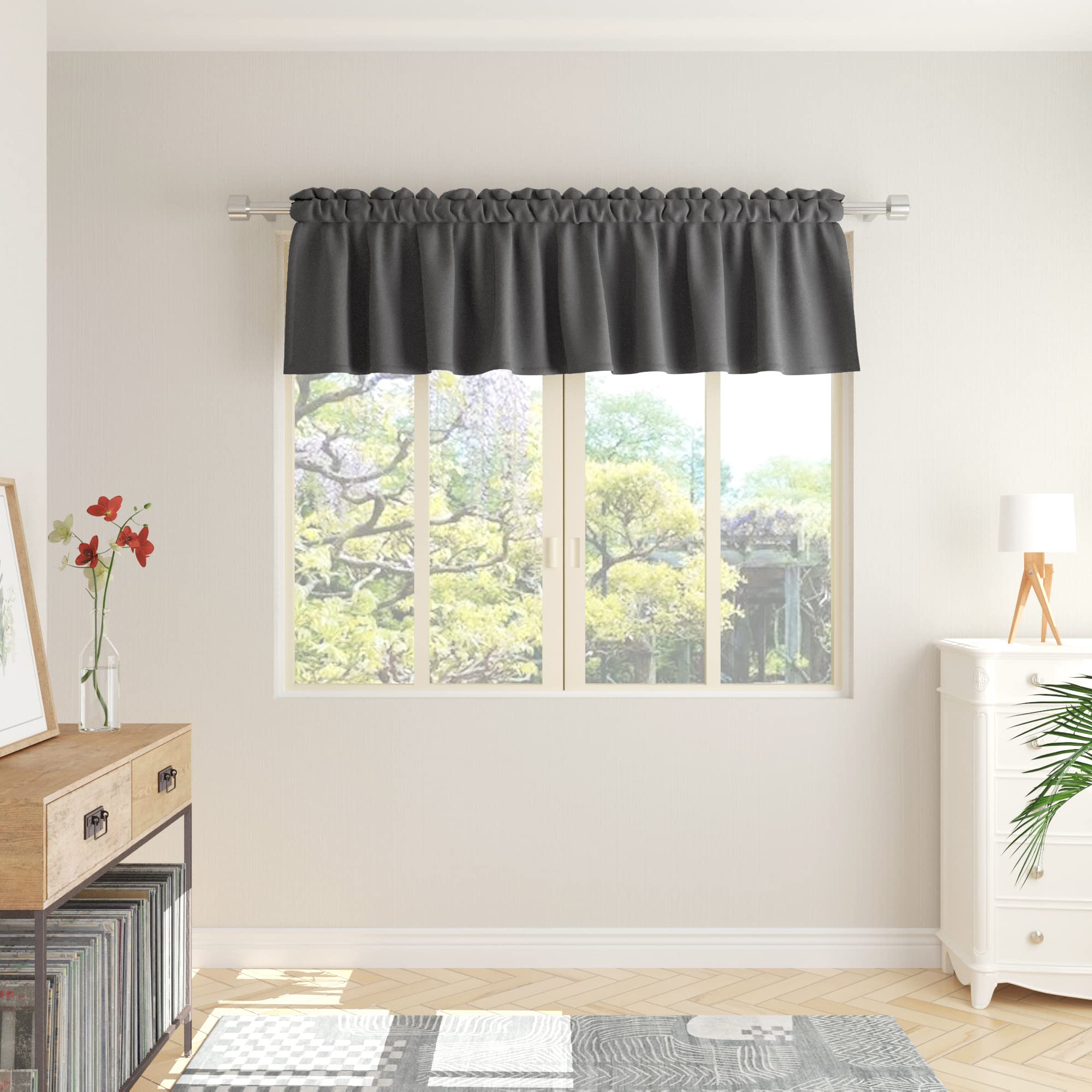 Amazon.com: LKTCOBTAC Grey Small Tiers Kitchen Short Small Mini Window ...