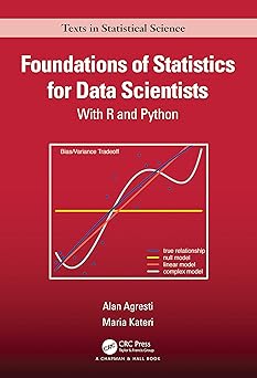 Amazon.com: Foundations of Statistics for Data Scientists: With R and Python (Chapman & Hall/CRC ...
