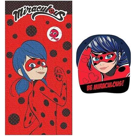 Amazon.com: Zagtoon Miraculous Ladybug Beach Towel Set - Bundle with ...