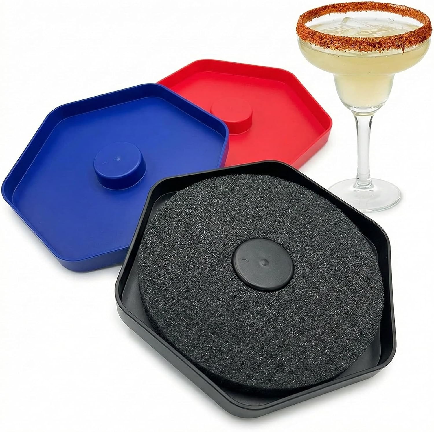 Amazon.com | Dulzstud Margarita Salt Rimmer Set of 3, Bar Glass Rimmer ...