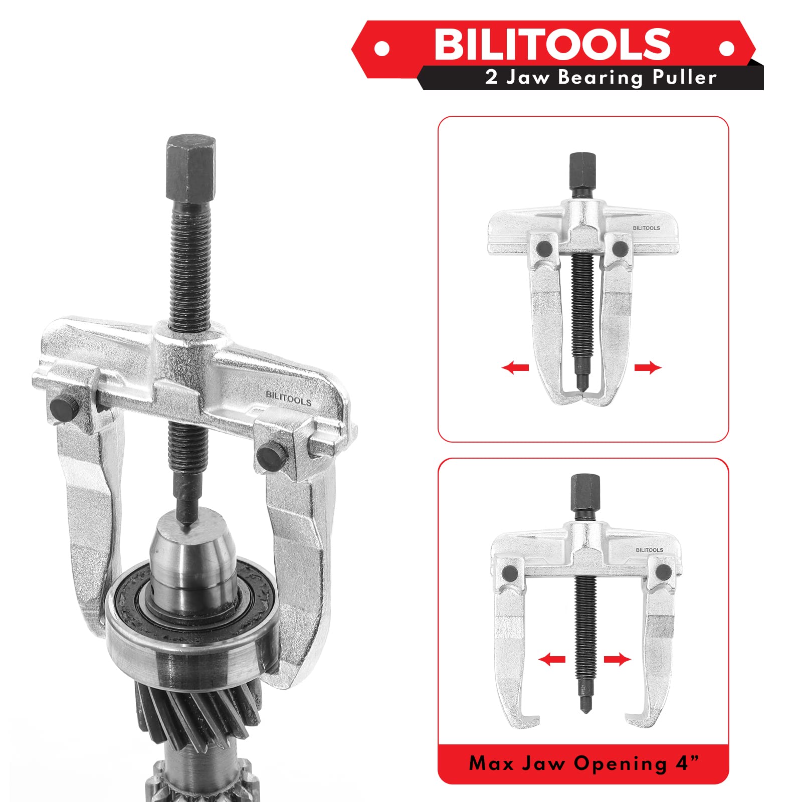 Snapklik.com : 4 2-Jaw Gear Puller, Internal External For Removal Of ...