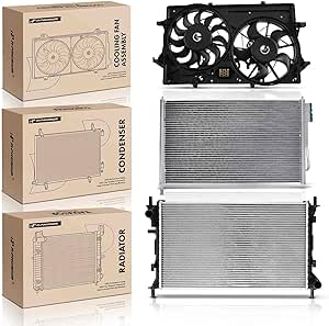 Amazon.com: A-Premium Engine Coolant Radiator & A/C Condenser & Cooling ...