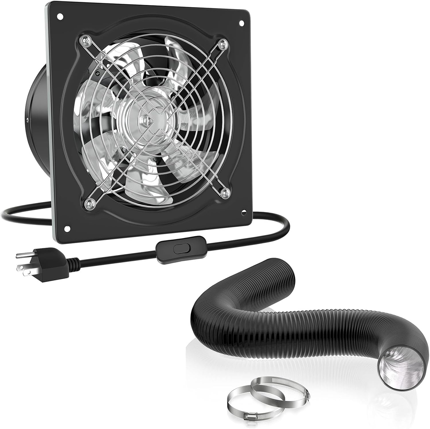 Amazon.com: 8 Inch Kitchen Ventilation Fan Kit - 8" Exhaust Fan + 8 ...