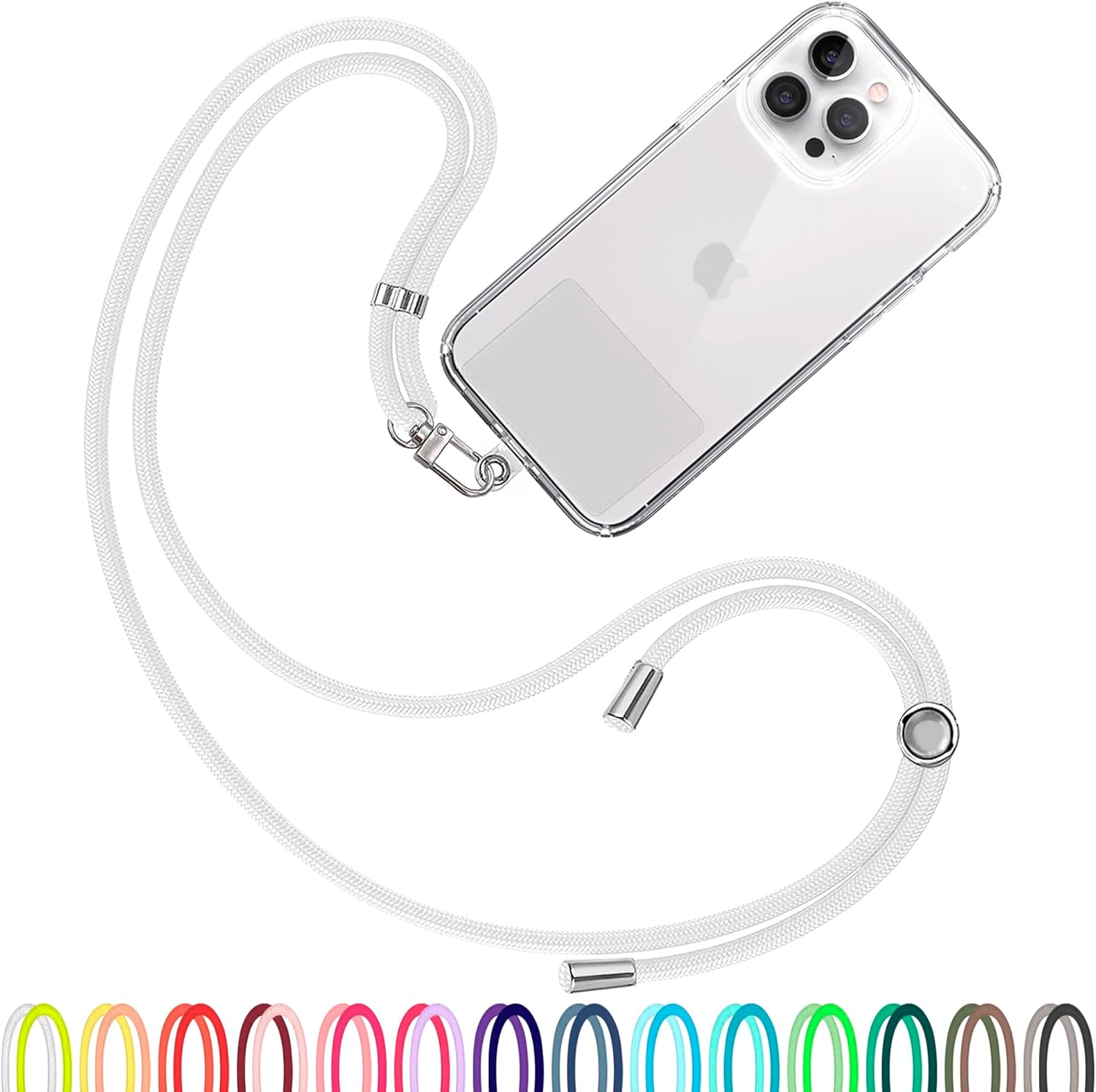 Amazon.com: TBOC Cell Phone Lanyard [White] - Comfortable Universal ...