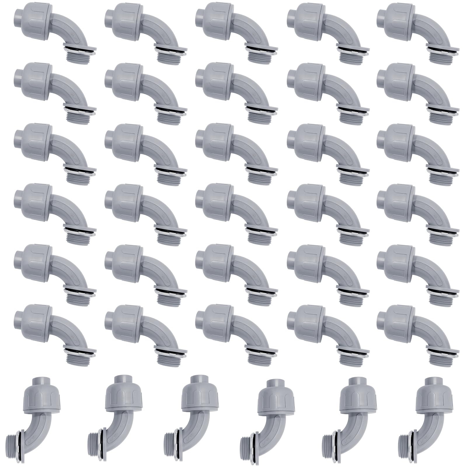 Snapklik.com : Wocloer 3/4 Inch Liquid Tight Connector PVC Flexible ...