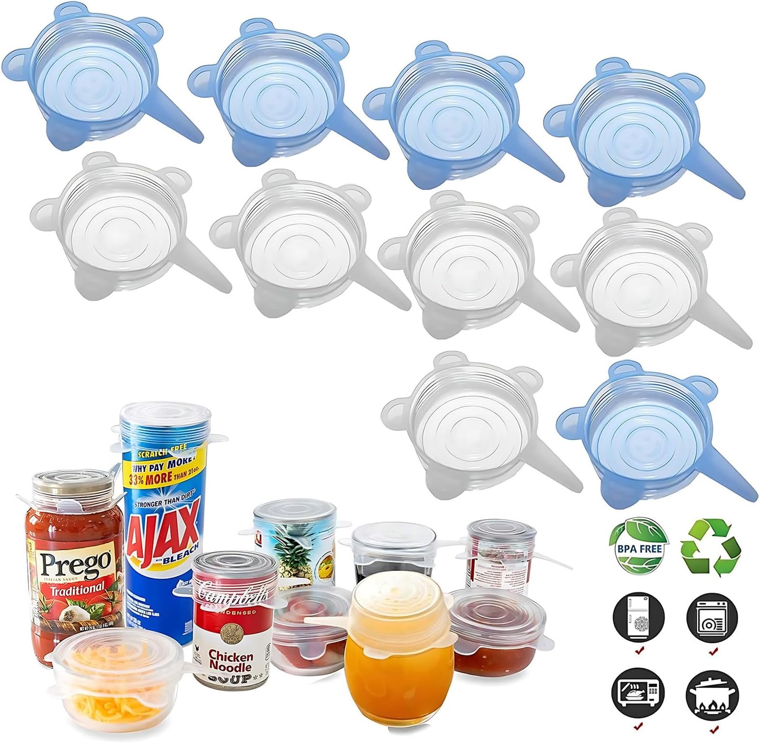 Amazon.com: Extra Small Silicone Stretch Lids 2 Inch Reusable Silicone ...