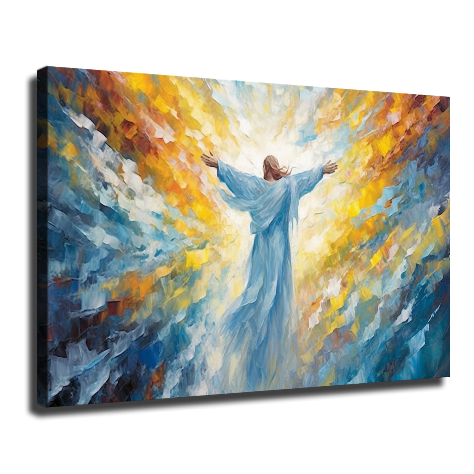 Jesus Abstract Art GADZRTIL Abstract Jesus Canvas Wall Art Modern
