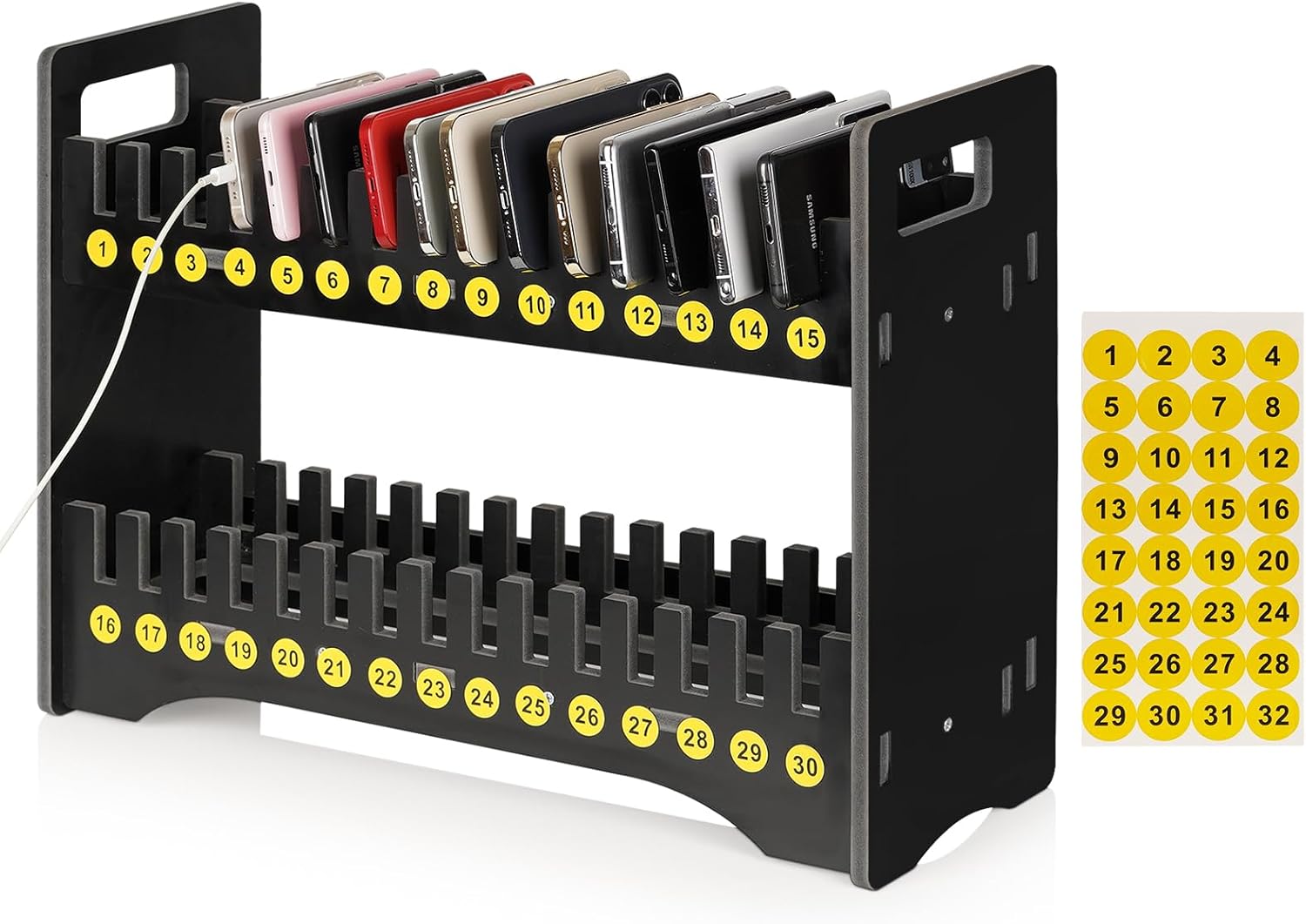 Amazon.com: Ozzptuu Cell Phone Holder Classroom Cell Phone Storage 2 ...