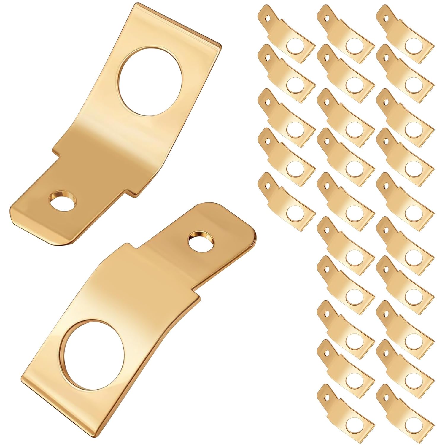 25Pcs Solderless Wire Connectors Non-Insulated Male to Male Electrical ...