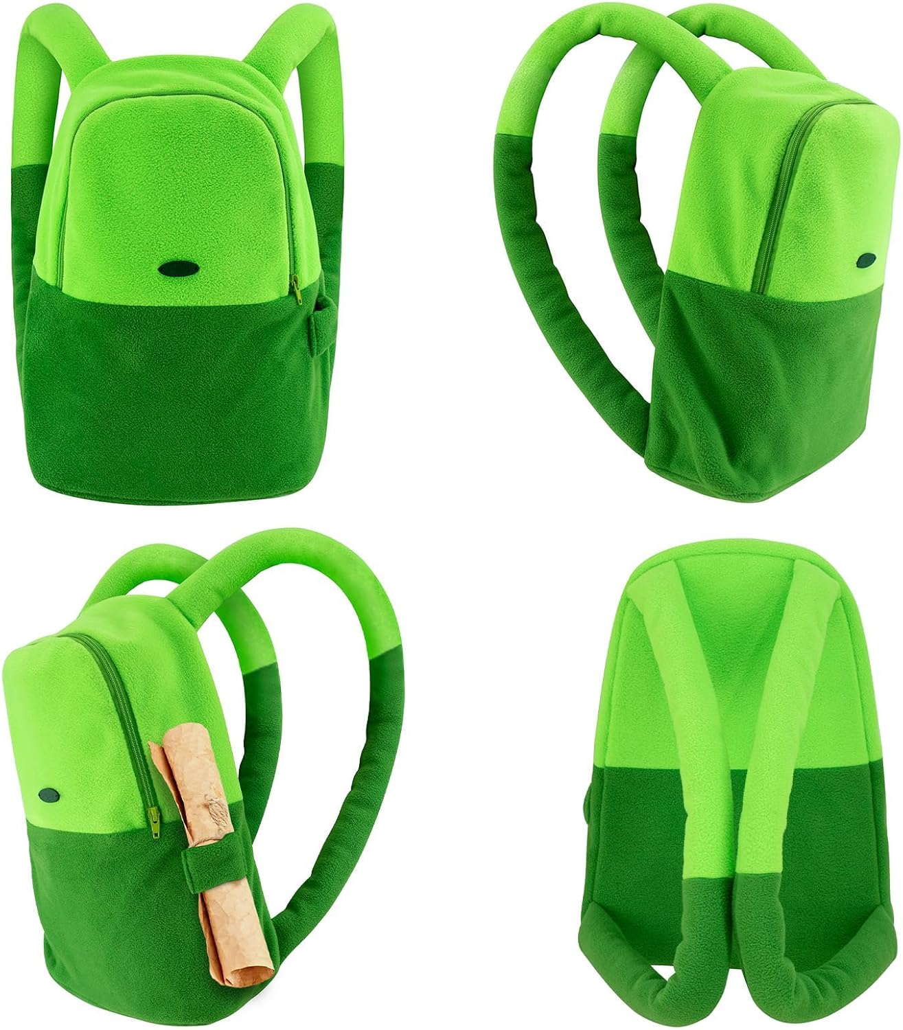 Amazon.com: DAZCOS Green Backpack Anime Character Cartoon Unisex ...