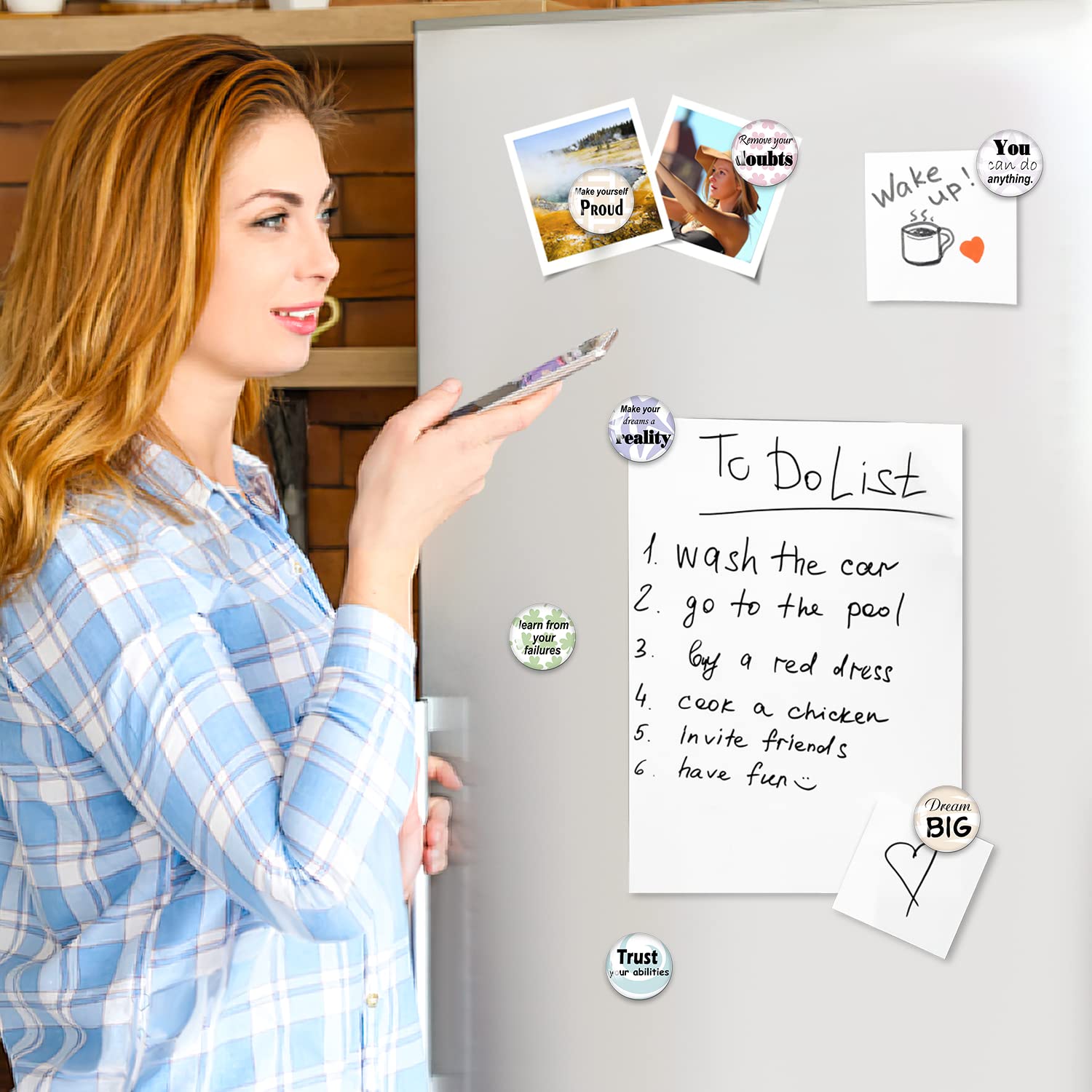 Snapklik.com : MORCART 30Pcs Inspirational Magnets - Motivational ...