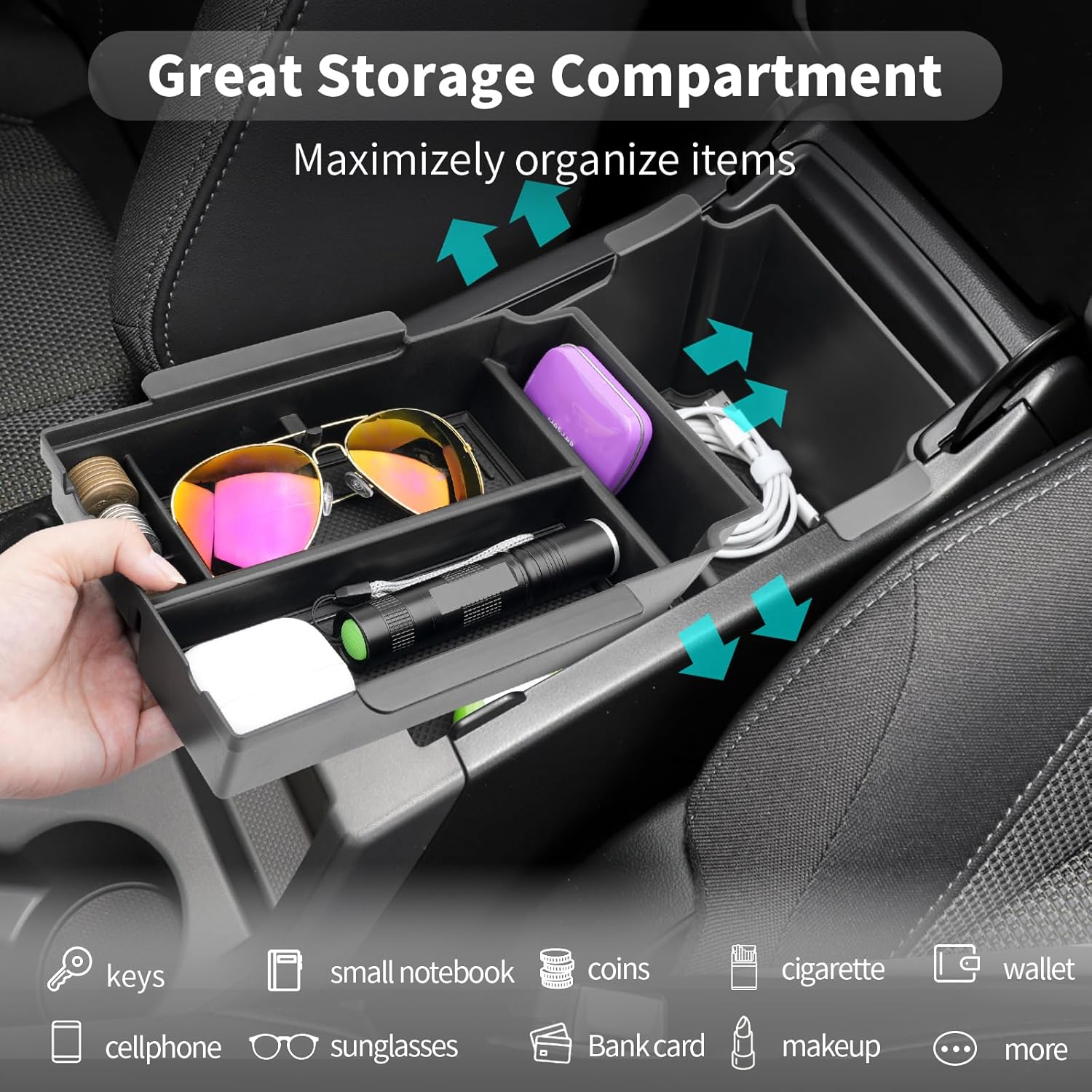 CDEFG Organizadores de consola central Impreza Crosstrek 2024 para ...