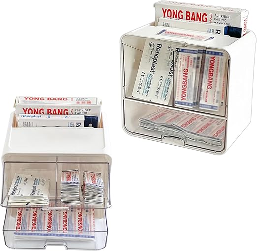 Amazon.com: Nineween 2 Pack Bandage Storage Organizer for Wall, Plastic ...