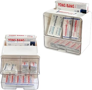 Amazon.com: Nineween 2 Pack Bandage Storage Organizer for Wall, Plastic ...