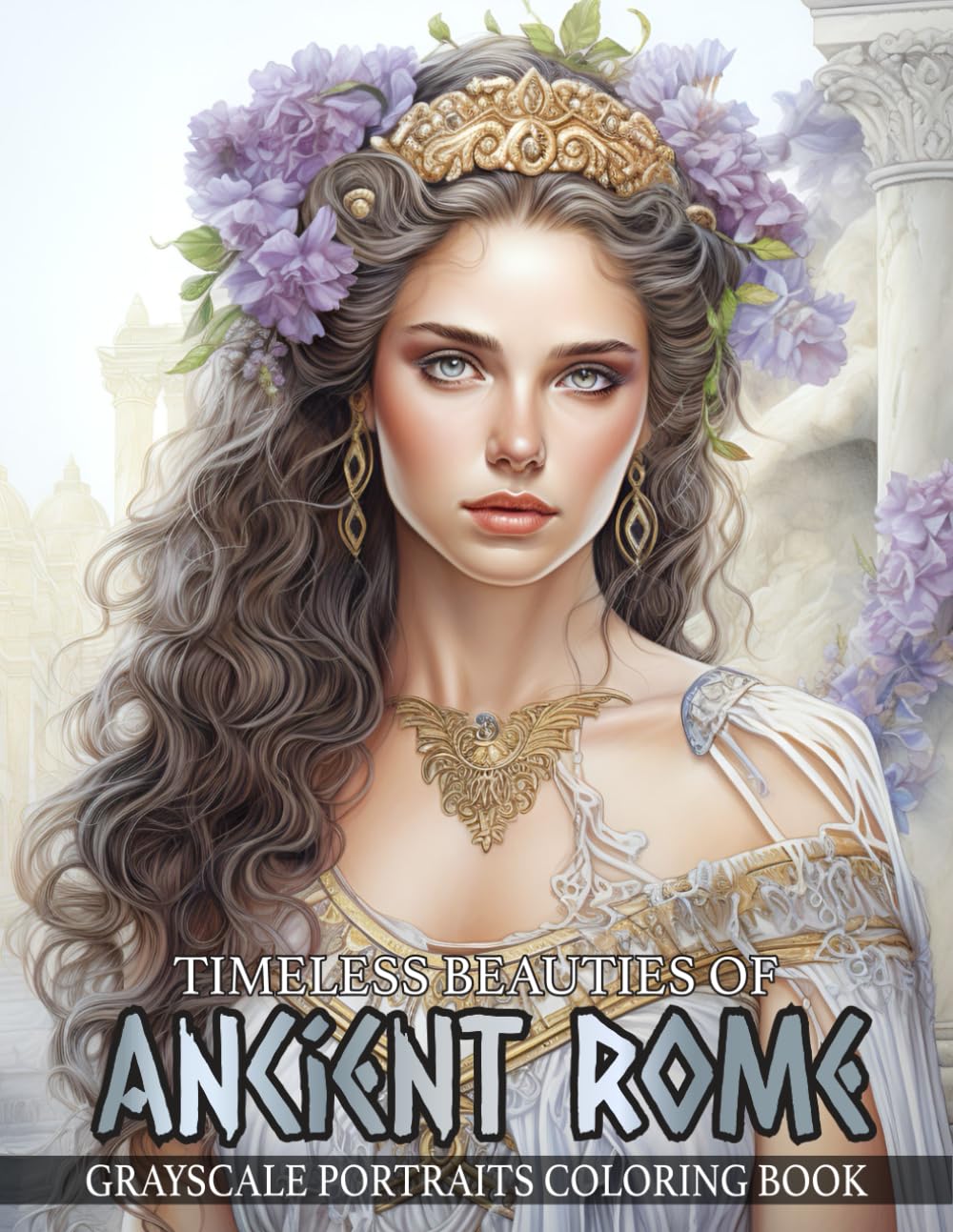 Timeless Beauties of Ancient Rome: Grayscale Portraits Coloring Book ...