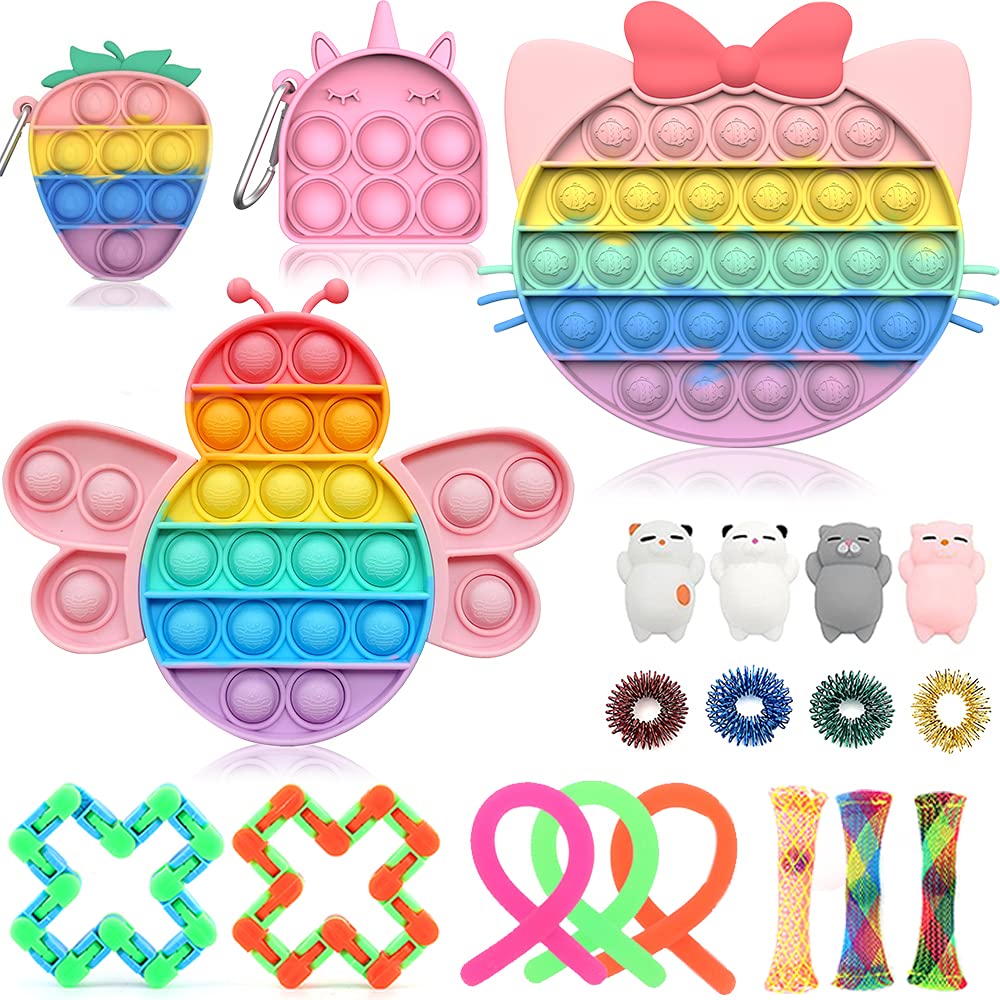 Buy Lamguu Fidget Toy Packs, 34 Packs Sensory Toys Sets for Kids Cute ...