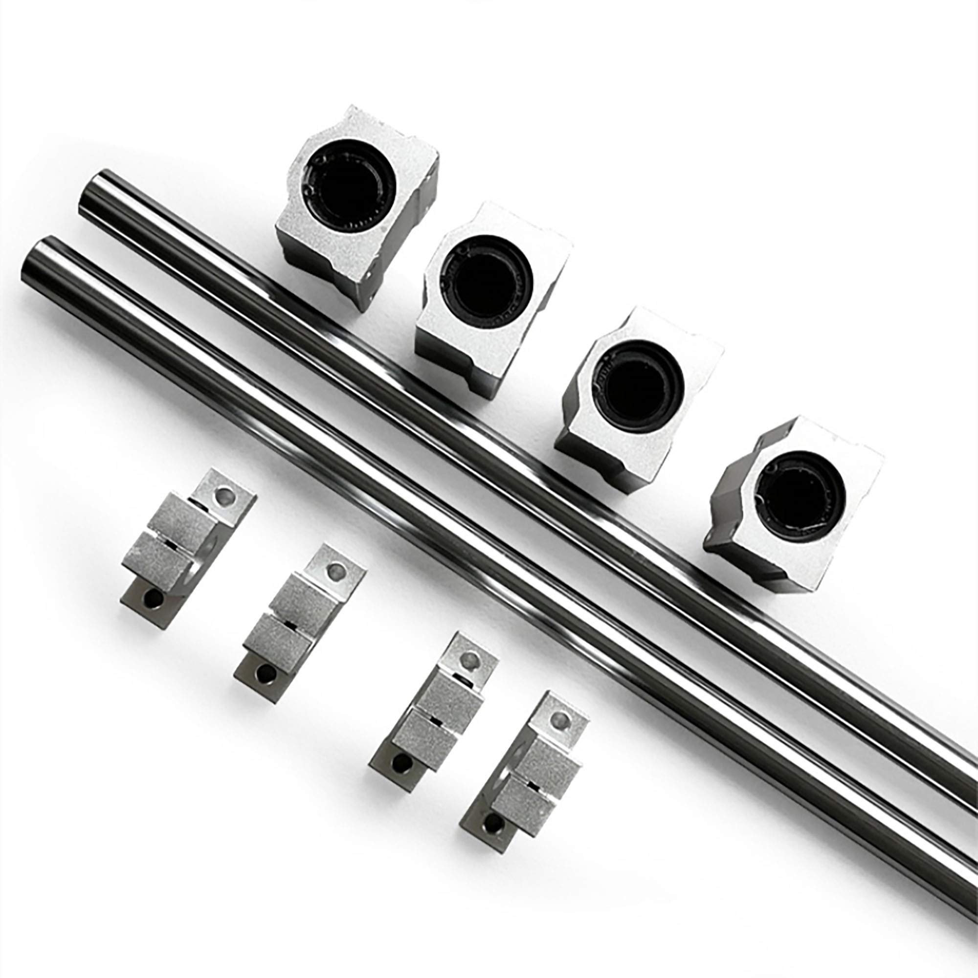 Snapklik.com : 2Pcs Linear Optical Axis 10mm X 600mm + 4Pcs SK10 Linear ...