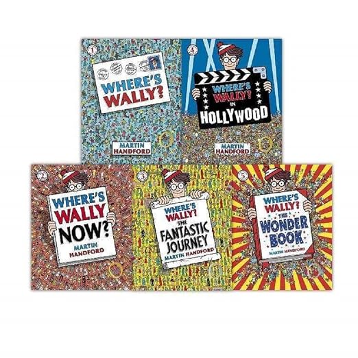 Where's Wally books: 5 large picture books and 1 Sticker Book (Where's ...