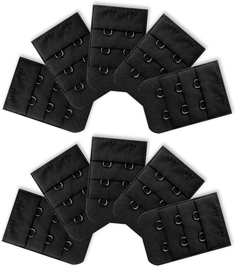 Allegra K - Extensor de brasier para mujer, 3 filas, 2 ganchos, 10 ...