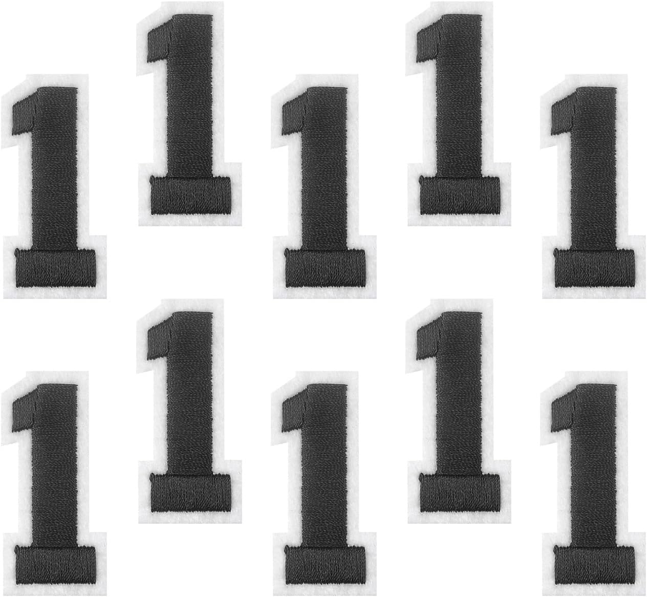 Amazon.com: MECCANIXITY 10Pcs Number Patches Embroidered Decorative ...