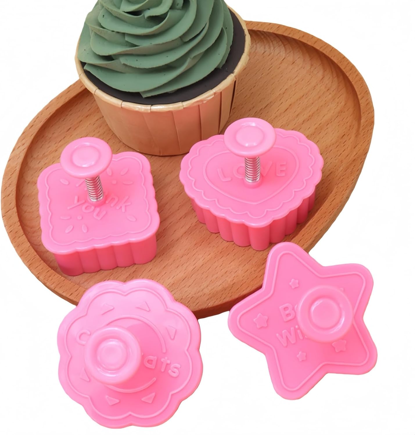 Amazon.com: Thumbprint Pop-Out Cookie Cutters,4 Piece Set Blessing ...