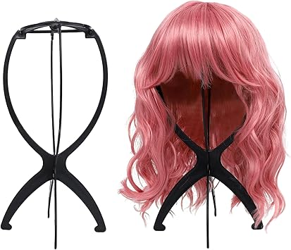 Amazon.com: Seewaazee 2 Pack Wig Stand, Wig Head Stand Portable Wig ...