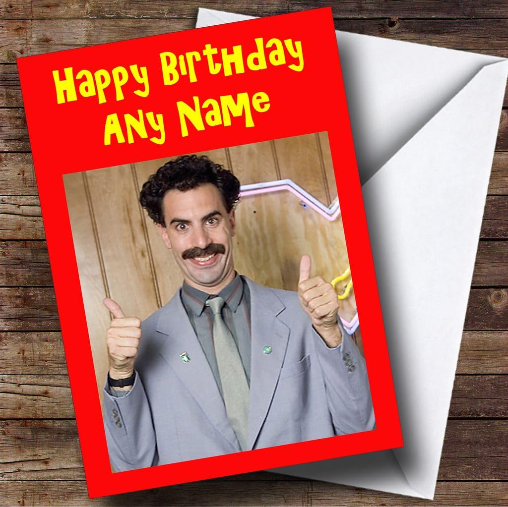 Personalised Borat Birthday Card | Personalised Card | Greetings Card ...