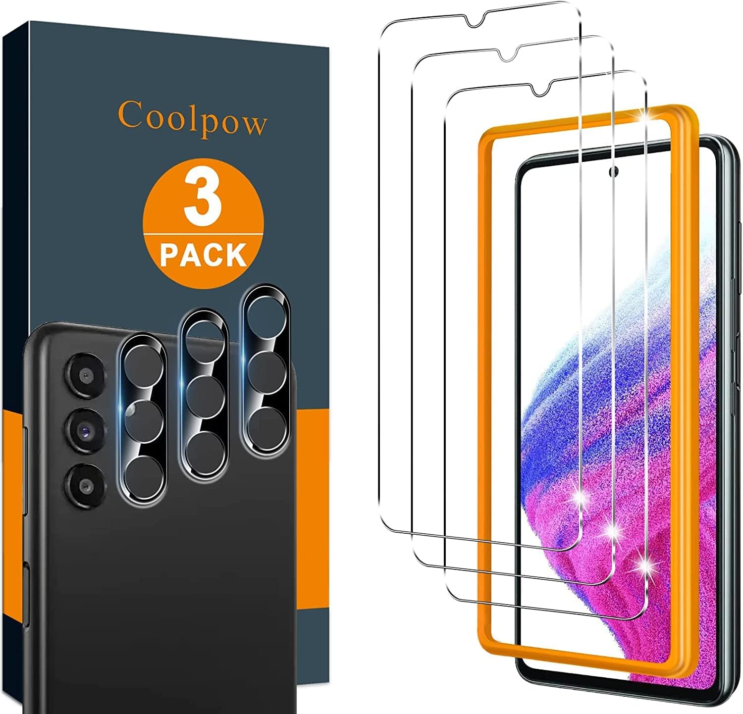 Amazon.com: Coolpow [3+3 PACK] Designed for Samsung Galaxy A13 5G ...