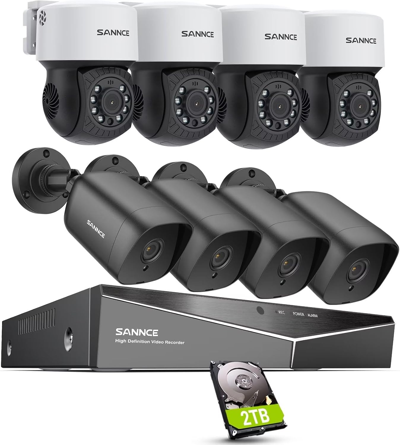 Amazon.com : SANNCE 16 Channel Security CCTV Camera System 1080P, 2MP ...