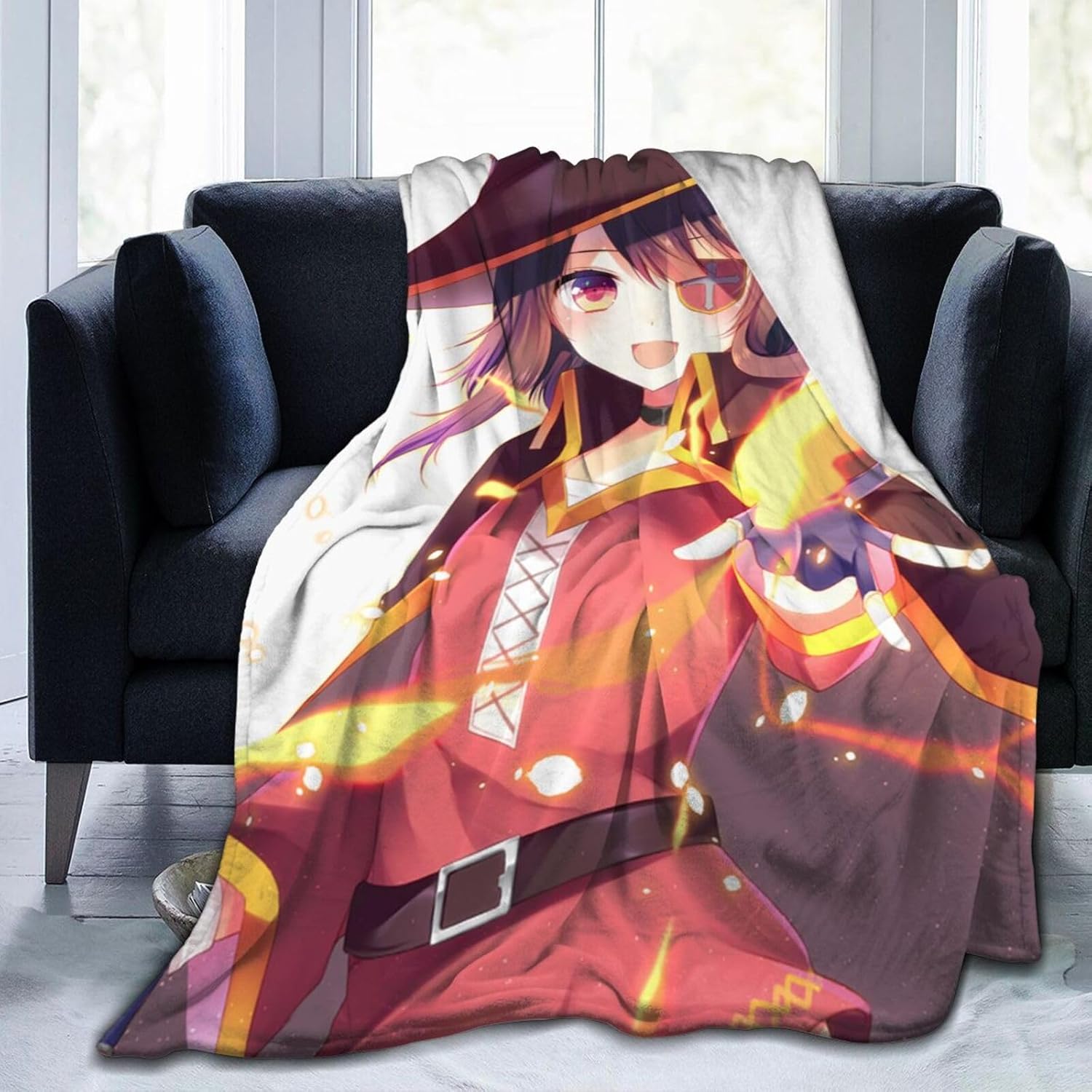 Amazon.com: Alittlee konosuba Megumin Cozy Blanket Plush Soft Plush ...