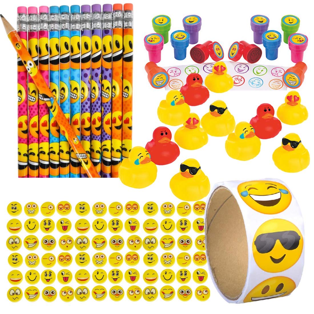 Buy Emoji Themed Birthday Party Supplies for Kids - Bulk Party Favors ...