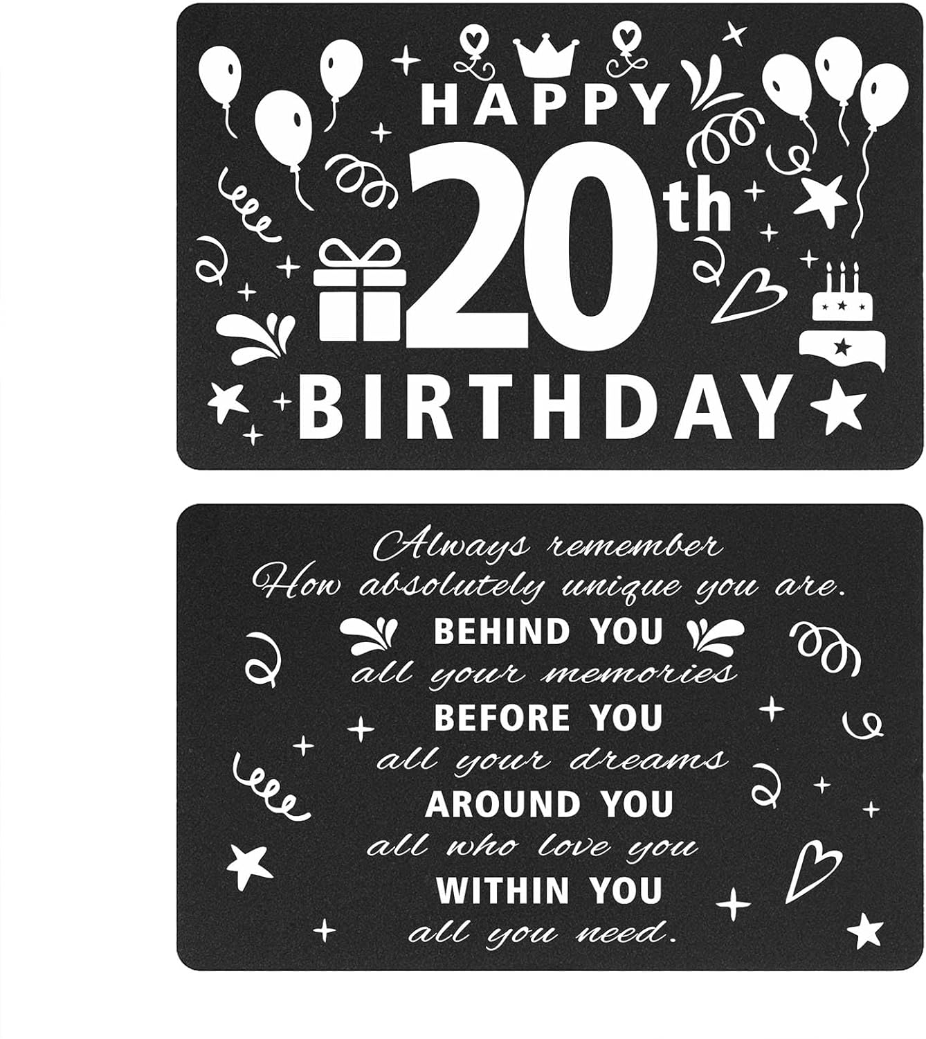 Amazon.com : Unique 20th Birthday Card - Inspirational 20th Birthday ...
